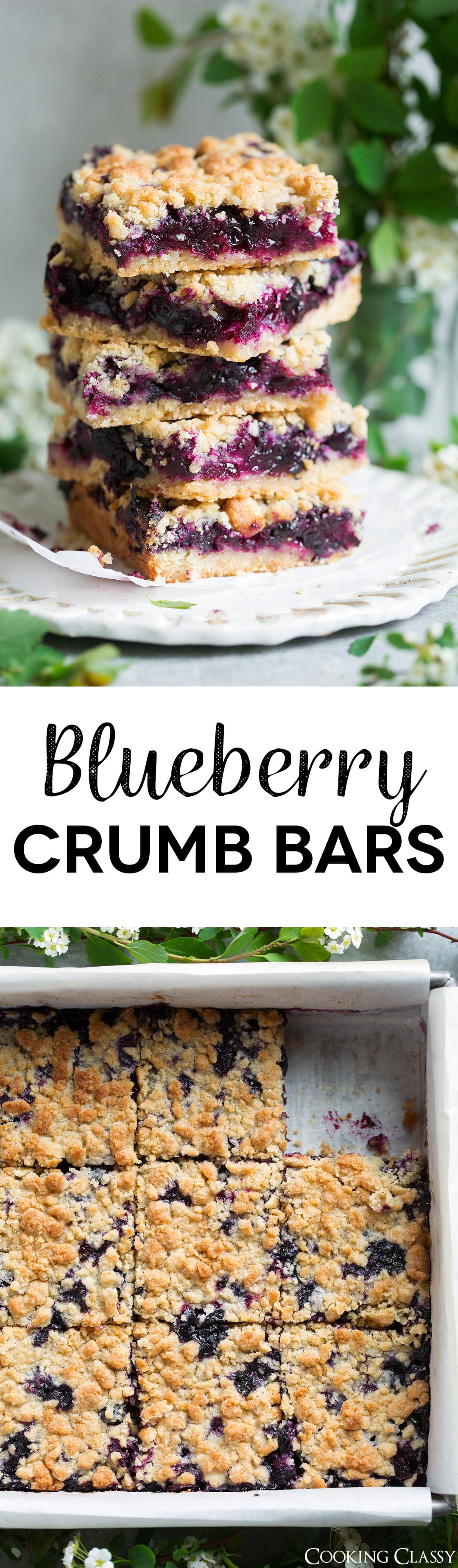 Blueberry Bars with Crumble Topping - Cooking Classy