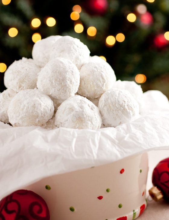 Raspberry Almond Snowball Cookies (jam stuffed snowballs) - Cooking Classy