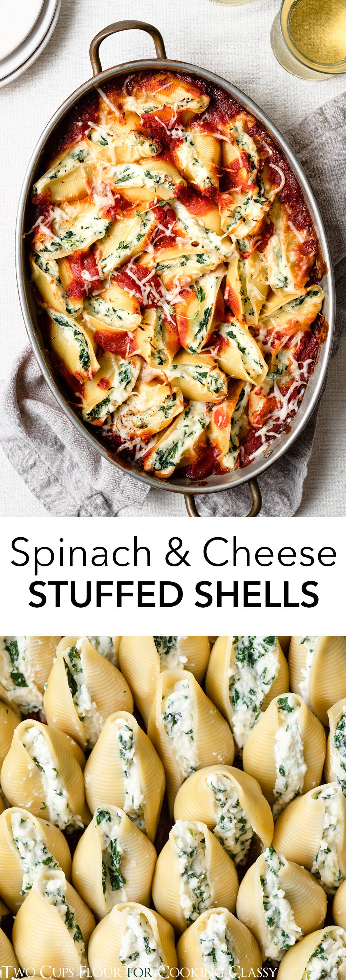 Stuffed Shells Recipe (Spinach and Cheese) - Cooking Classy