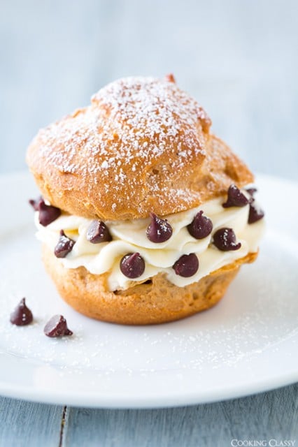 Cannoli Cream Puffs - Cooking Classy