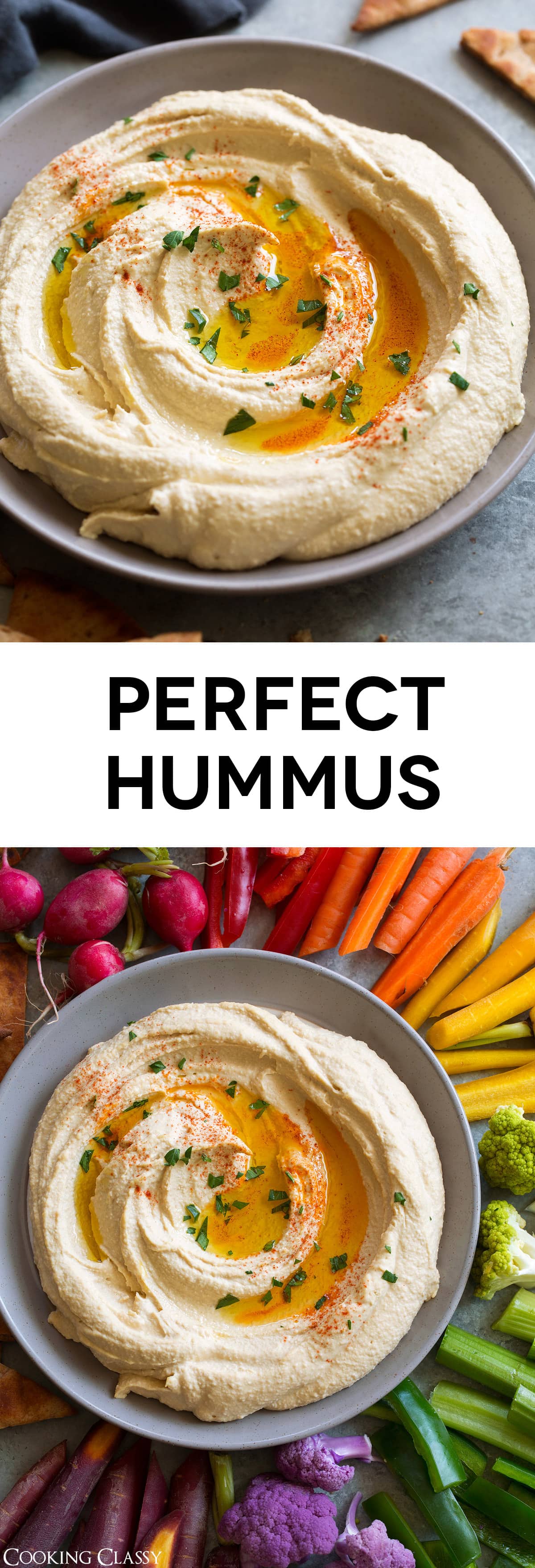 Healthy Homemade Hummus + Baked Pita Chips | Cooking Classy