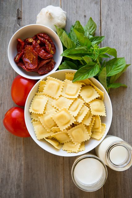 Ravioli with Creamy Sun-dried Tomato and Basil Sauce - Cooking Classy