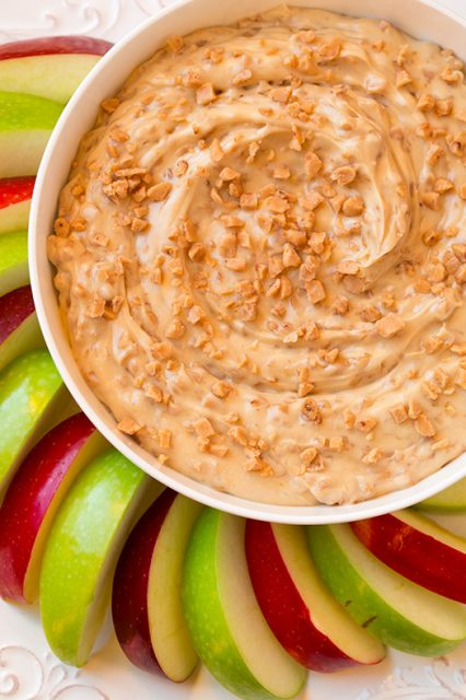 Toffee Apple Dip {3 Ingredients} - Cooking Classy