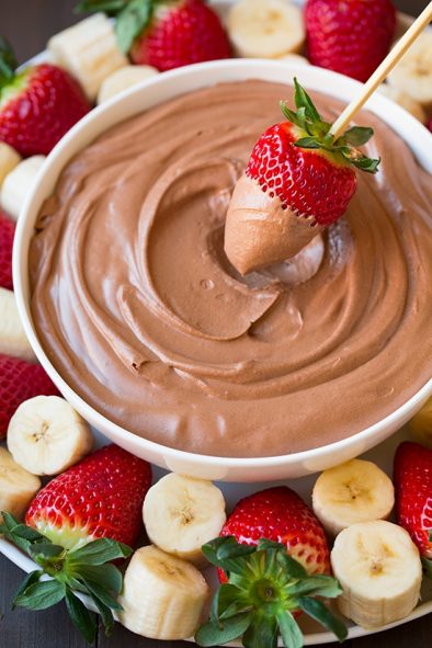 Easy Chocolate Fruit Dip - Cooking Classy