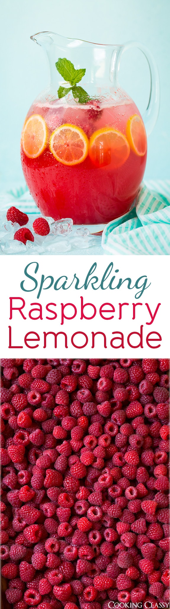 Sparkling Raspberry Lemonade - Cooking Classy