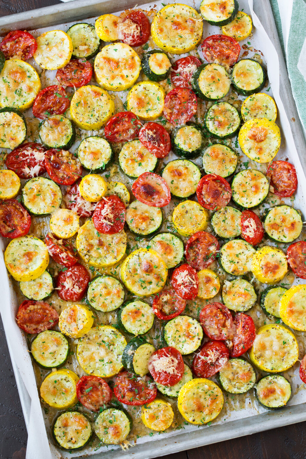Roasted Garlic-Parmesan Zucchini, Squash and Tomatoes - Cooking Classy
