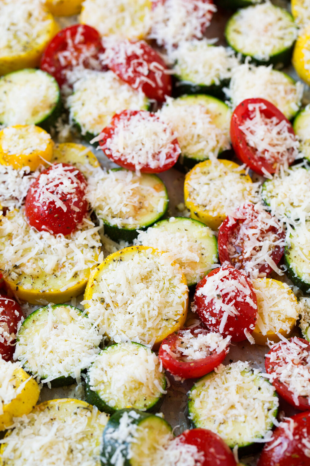 Roasted Garlic-Parmesan Zucchini, Squash and Tomatoes - Cooking Classy