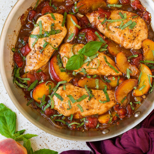 Peach Chicken {with Balsamic} - Cooking Classy