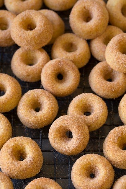 Cinnamon Sugar Mini Donuts - Cooking Classy