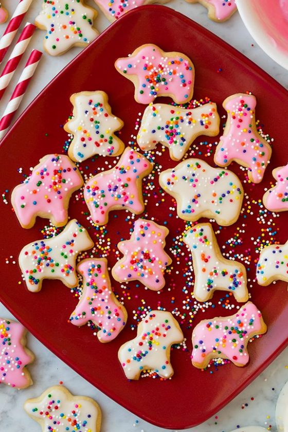 Homemade Frosted Circus Animal Cookies - Cooking Classy