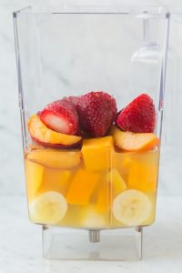 Healthy Peach Smoothie {+ Mango and Strawberry} - Cooking Classy