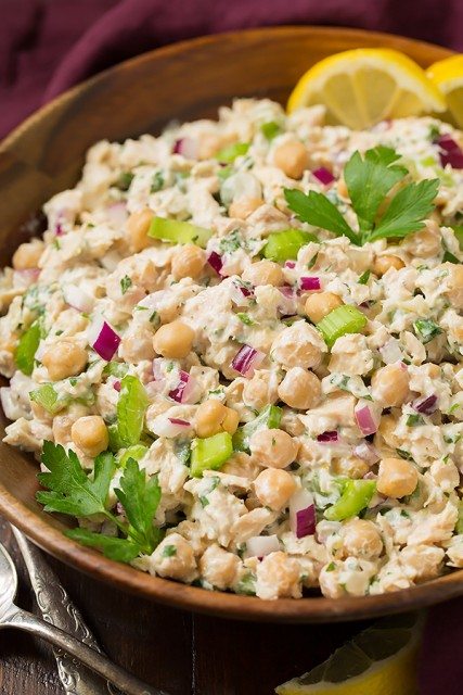 Tuna and Chickpea Pita Pocket Sandwiches - Cooking Classy