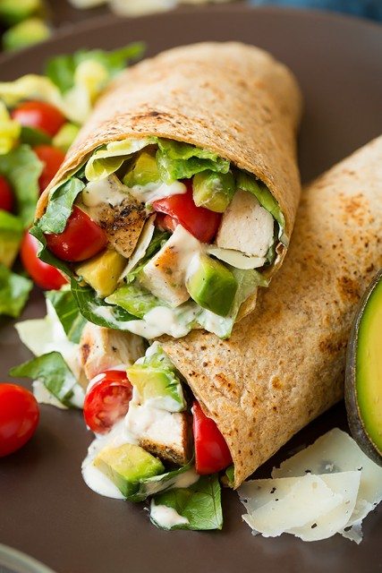 Chicken Caesar Wrap (Homemade Caesar Dressing!) - Cooking Classy