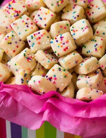 Funfetti Shortbread Bites - Cooking Classy