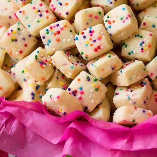 5 Ingredient Shortbread Bites with Funfetti! - Cooking Classy