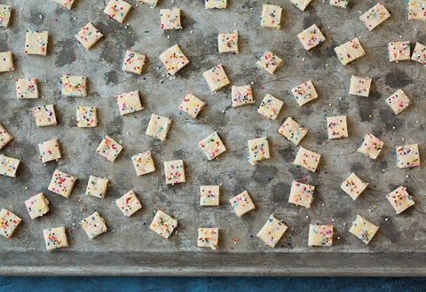 5 Ingredient Shortbread Bites with Funfetti! - Cooking Classy