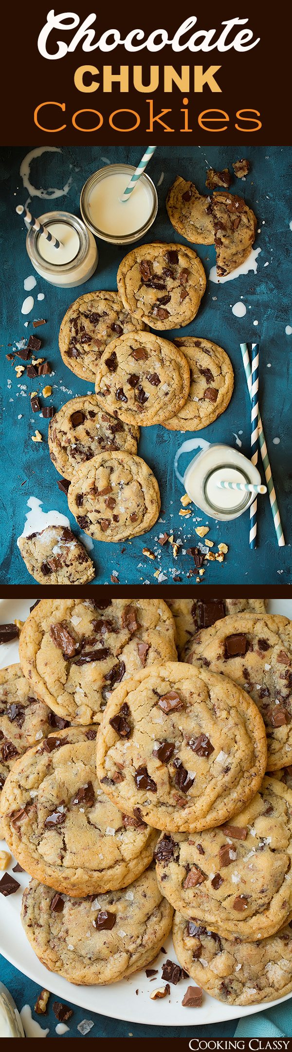 Chocolate Chunk Cookies - Cooking Classy