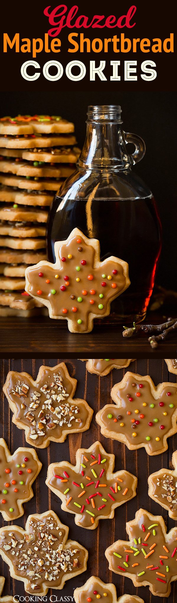 Glazed Maple Shortbread Cookies - Cooking Classy