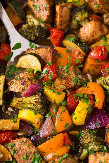 Balsamic Chicken Sheet Pan Dinner - Cooking Classy