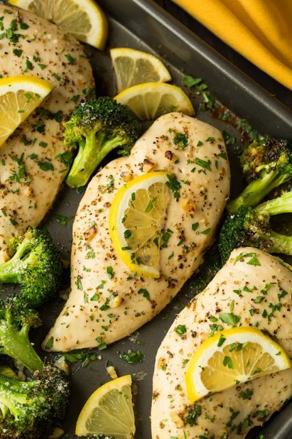 Lemon Chicken and Parmesan Roasted Broccoli - Cooking Classy