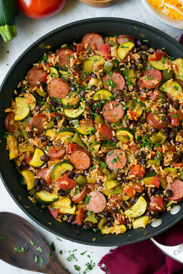 Sausage Zucchini and Brown Rice Recipe - Cooking Classy