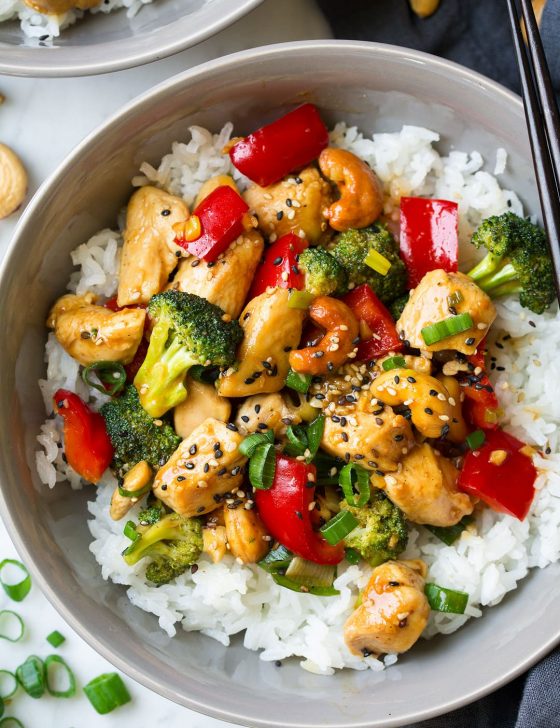 Grilled Teriyaki Chicken Bowls (with Rice & Veggies!) - Cooking Classy