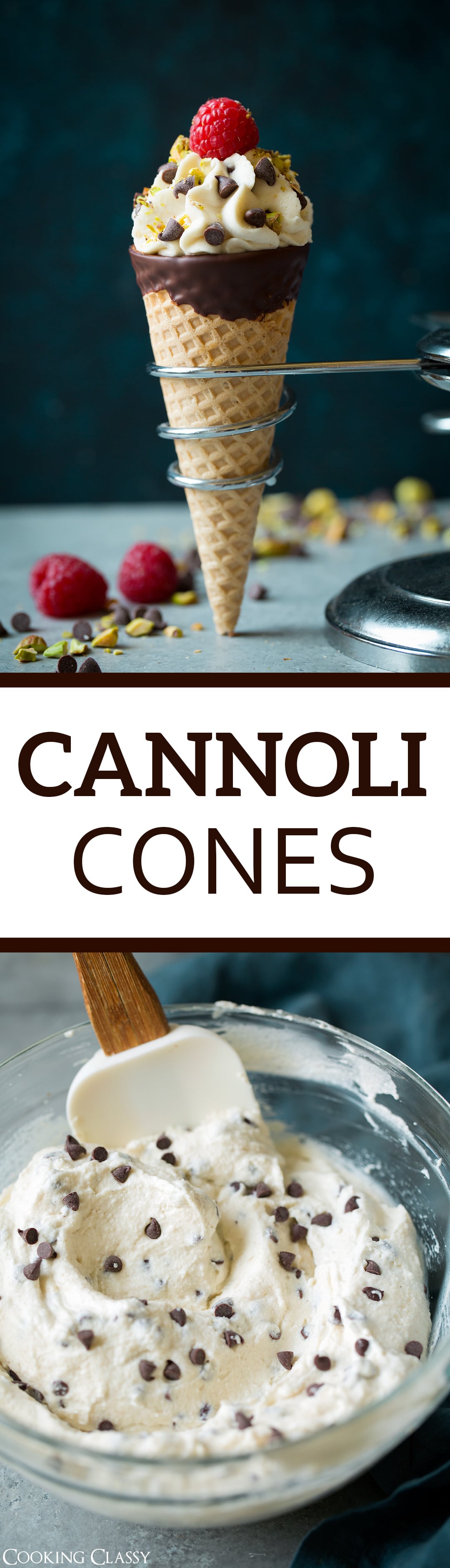 Cannoli Cones - Cooking Classy