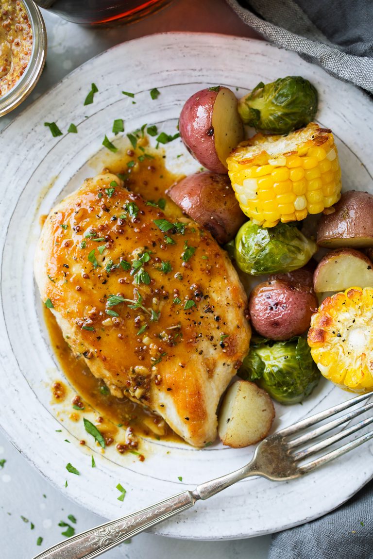 Maple Mustard Skillet Chicken Recipe - Cooking Classy