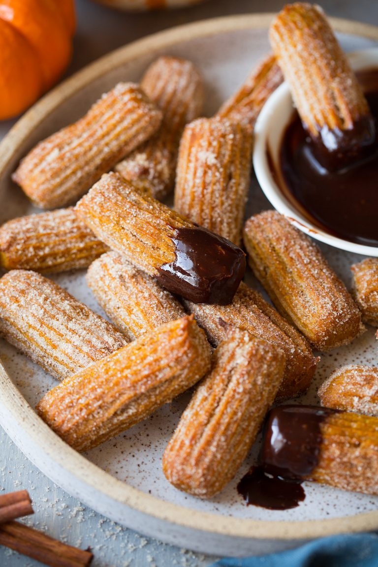 Baked Pumpkin Churros - Cooking Classy