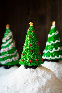 Christmas Tree Rice Krispies Treats - Cooking Classy
