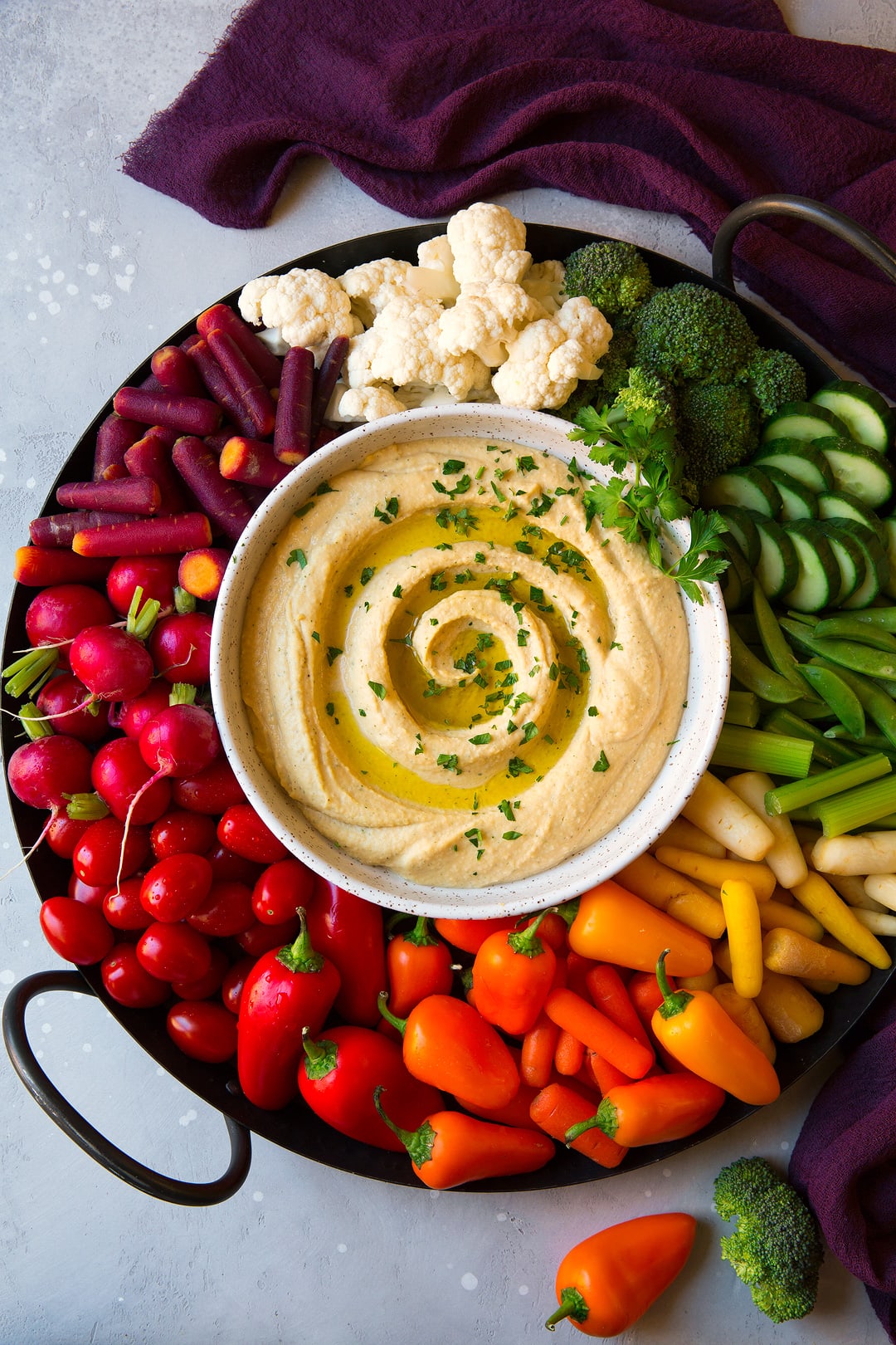 Dips De Verduras Y Hummus