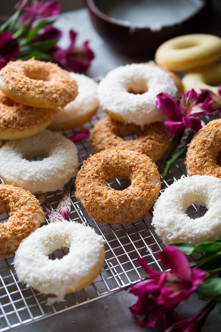 Baked Coconut Donuts - Cooking Classy