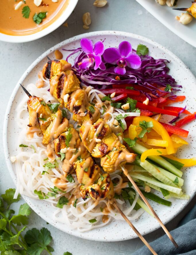 Thai Chicken Tacos with Peanut Sauce - Cooking Classy