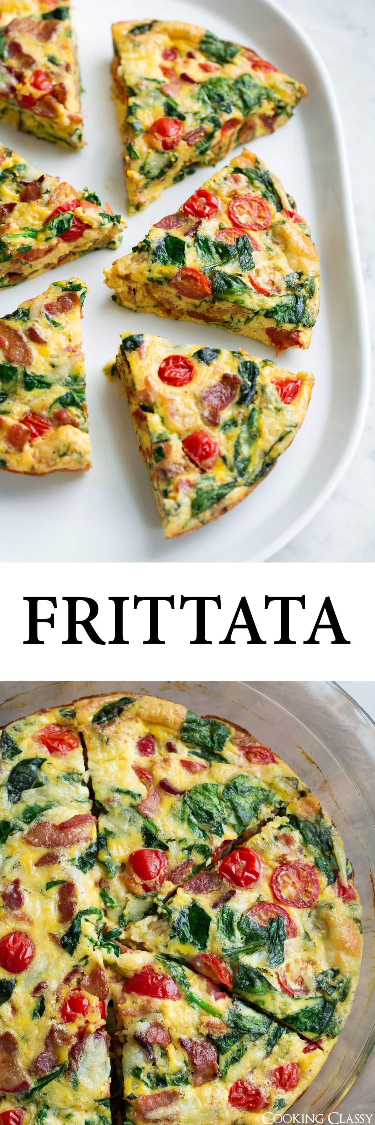 Frittata Recipe {Easy Oven Method} - Cooking Classy