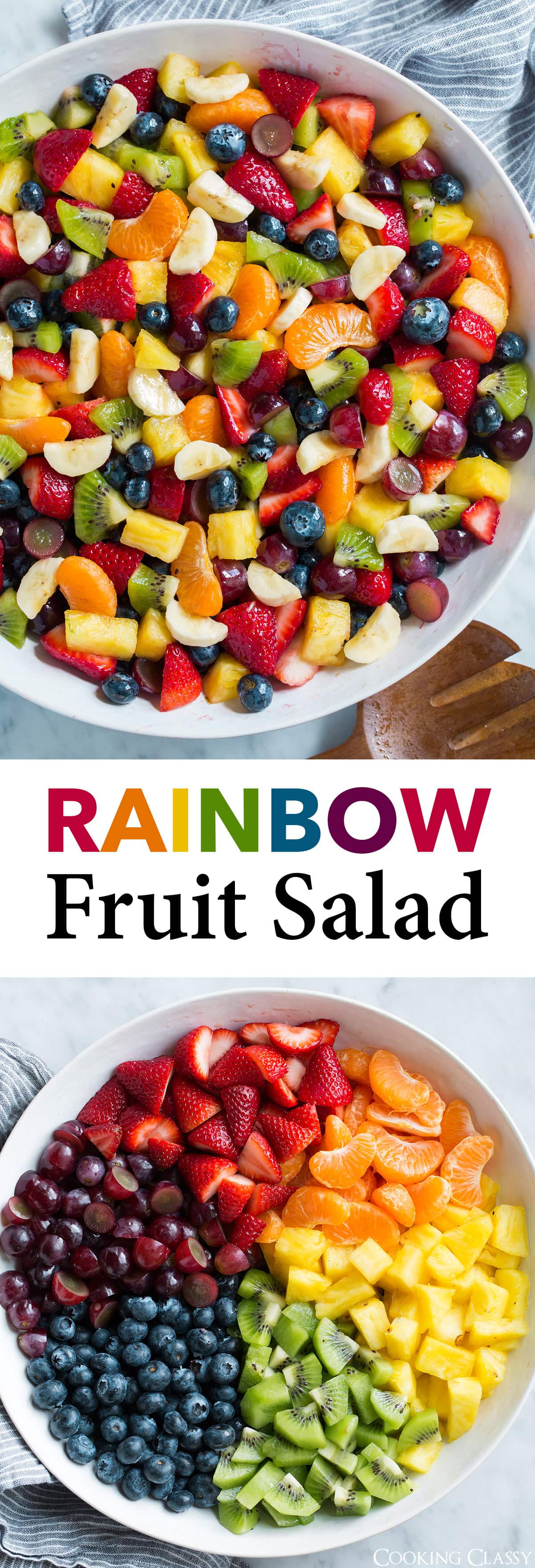 Receta De Ensalada De Frutas {Con Aderezo De Miel Y Limón}