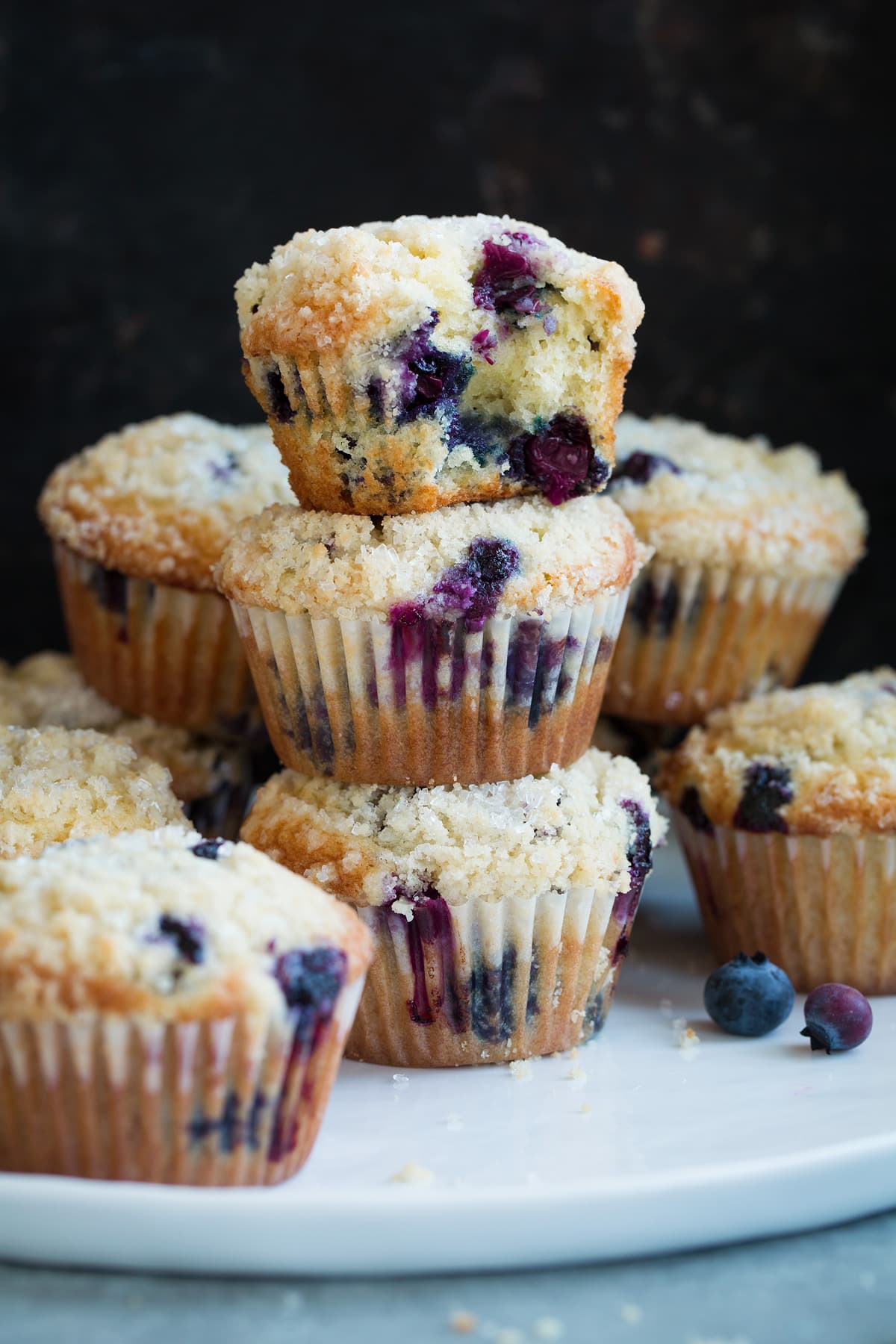 Blueberry Streusel Muffins Recipe Cooking Classy