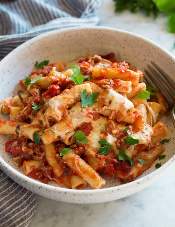 Baked Rigatoni Pasta Recipe - Cooking Classy