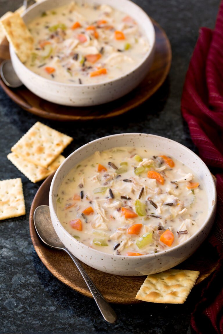 Creamy Chicken and Wild Rice Soup - Cooking Classy