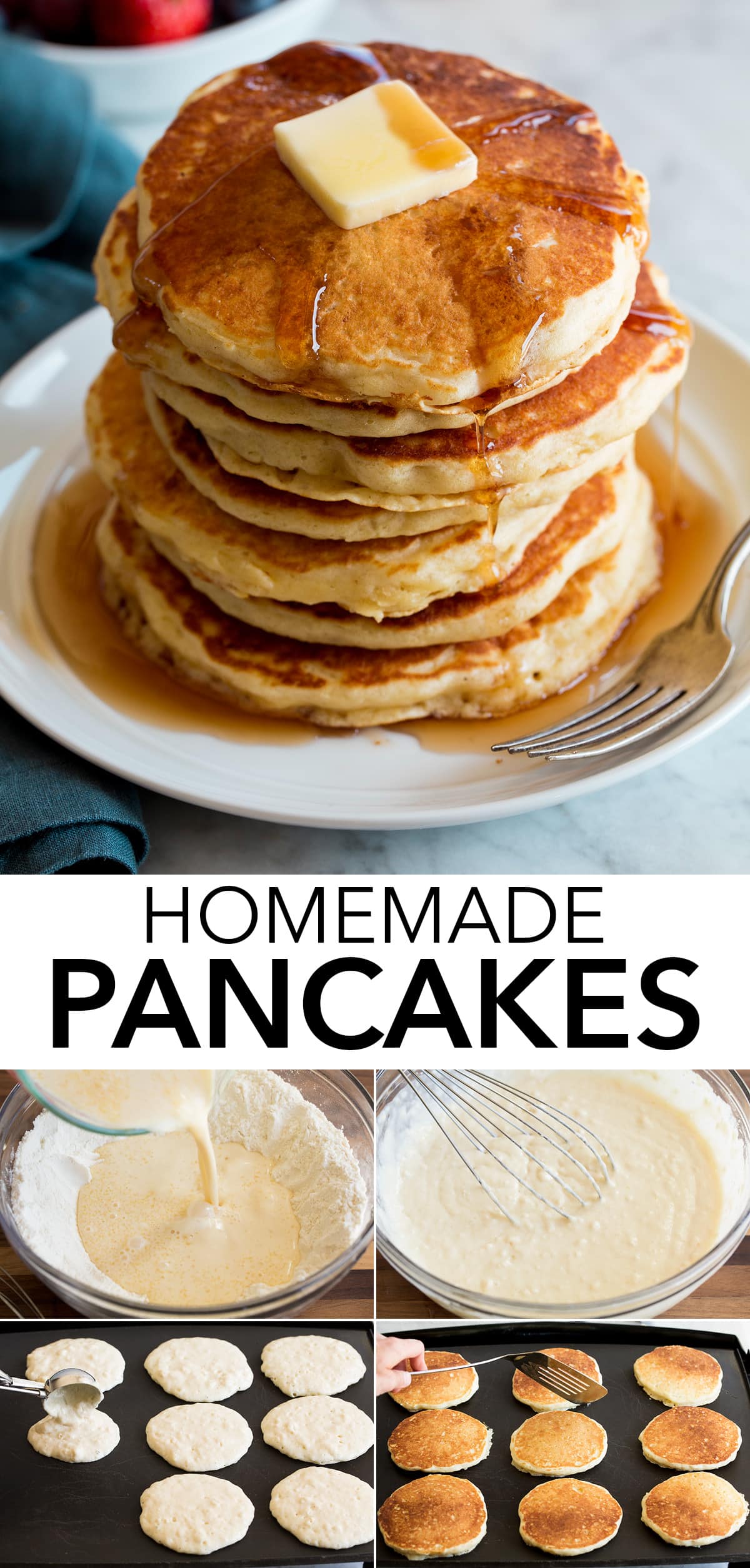 Homemade Pancakes Recipe