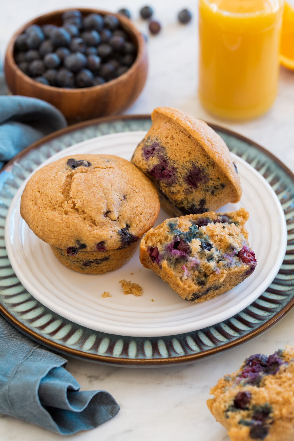 Healthy Blueberry Muffins - Cooking Classy