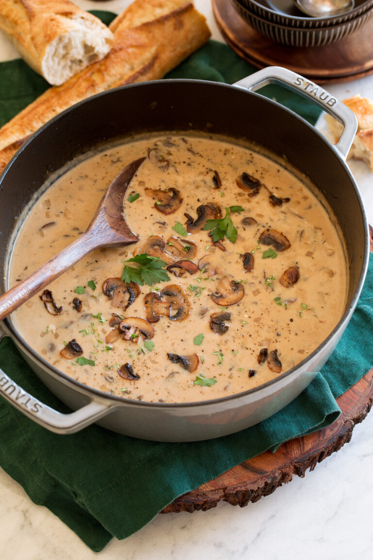 Cream of Mushroom Soup - Cooking Classy