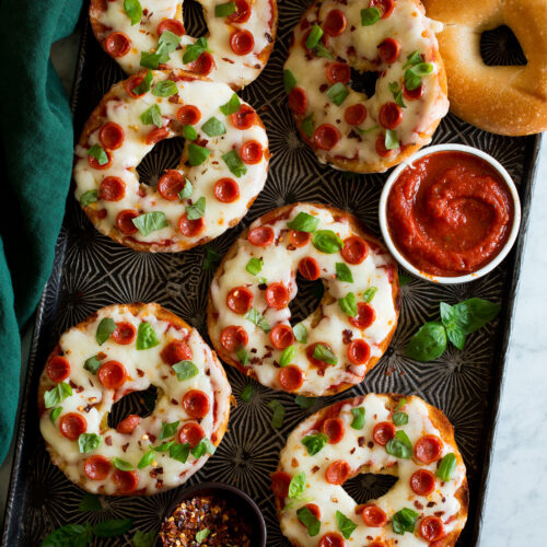 Pizza Bagels - Cooking Classy