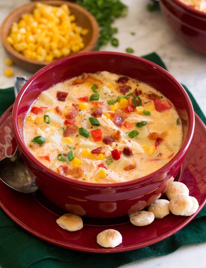 Creamy Ham Potato and Corn Chowder - Cooking Classy