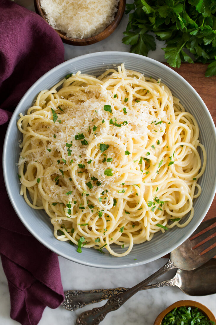 Garlic Parmesan Pasta - Cooking Classy