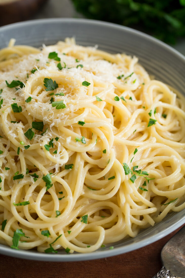 Garlic Parmesan Pasta - Cooking Classy