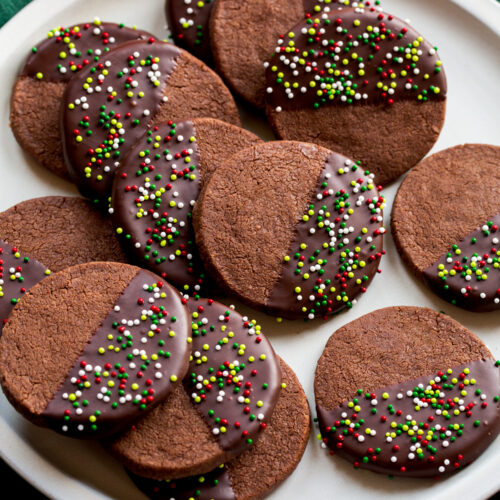 Chocolate Shortbread Cookies - Cooking Classy