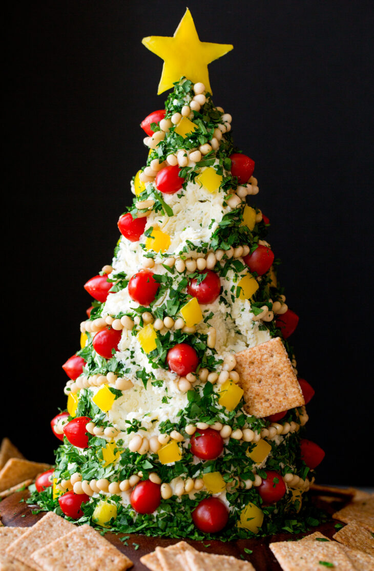 Christmas Tree Cheese Ball - Cooking Classy