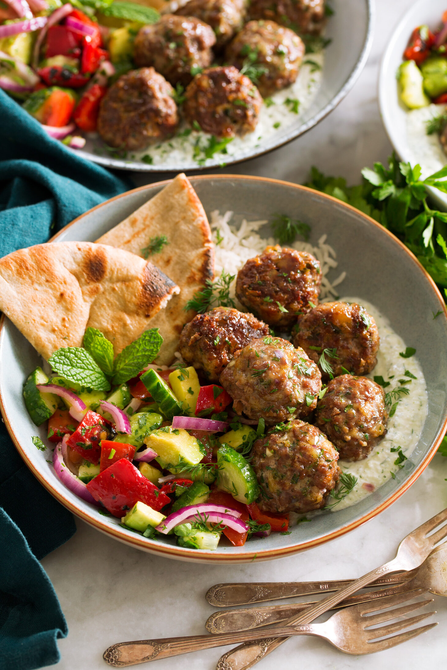 Greek Meatballs (Keftedes) - Cooking Classy