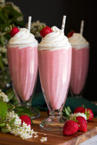 Strawberry Milkshake - Cooking Classy
