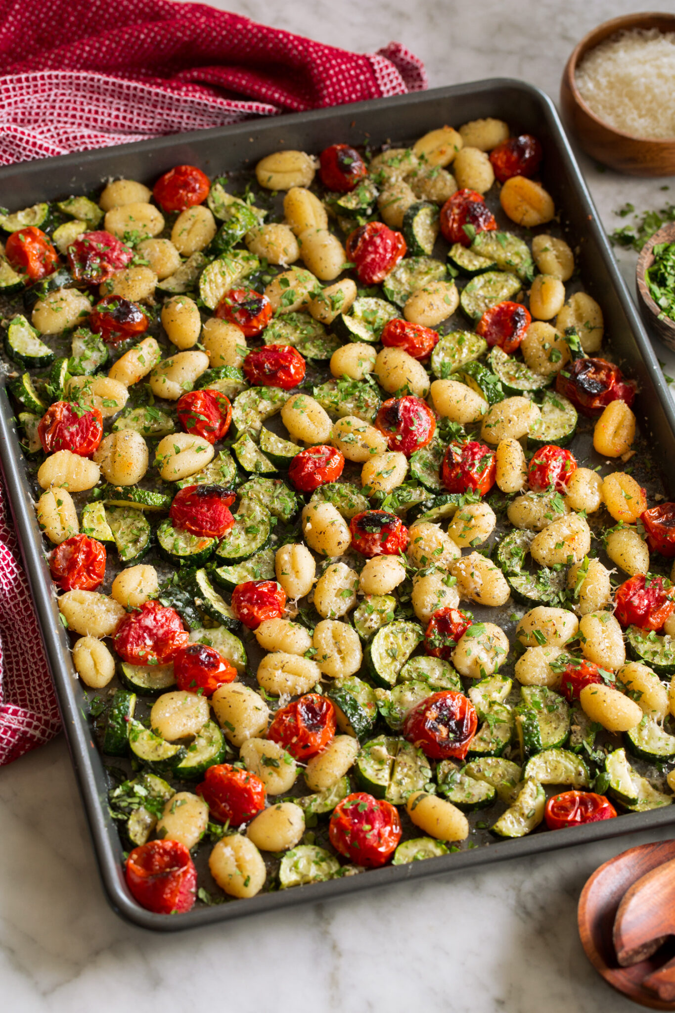 Sheet Pan Gnocchi with Zucchini and Tomatoes - Cooking Classy
